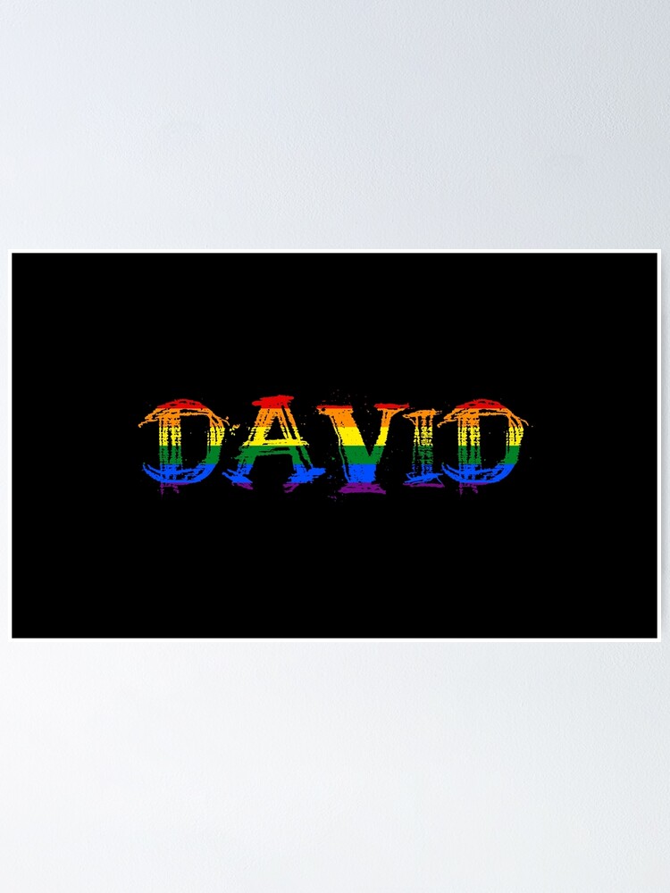 "Men rainbow name gay David" Poster for Sale by LoveIsColorful | Redbubble
