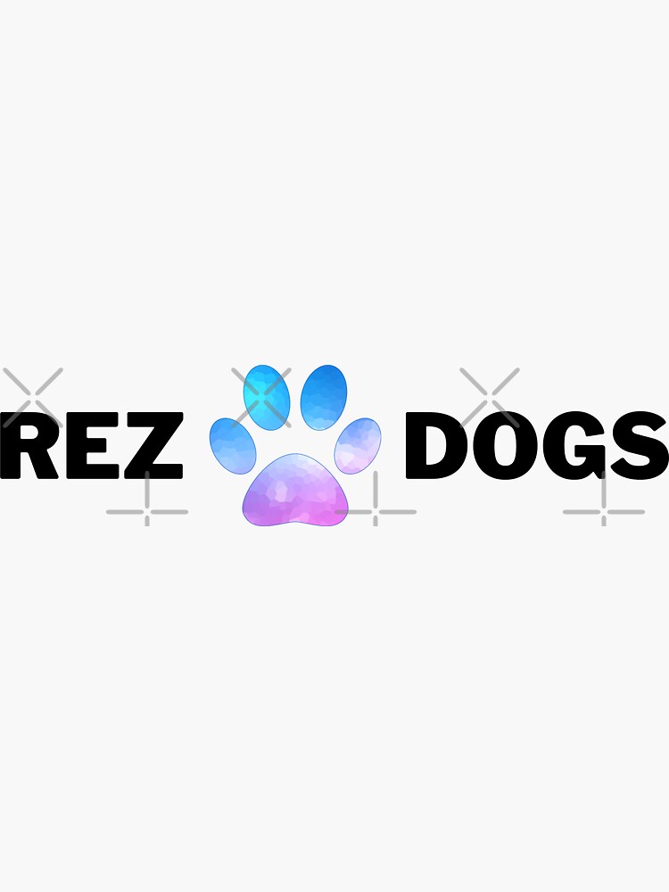 "Rez Dogs" Sticker by NDNlook | Redbubble