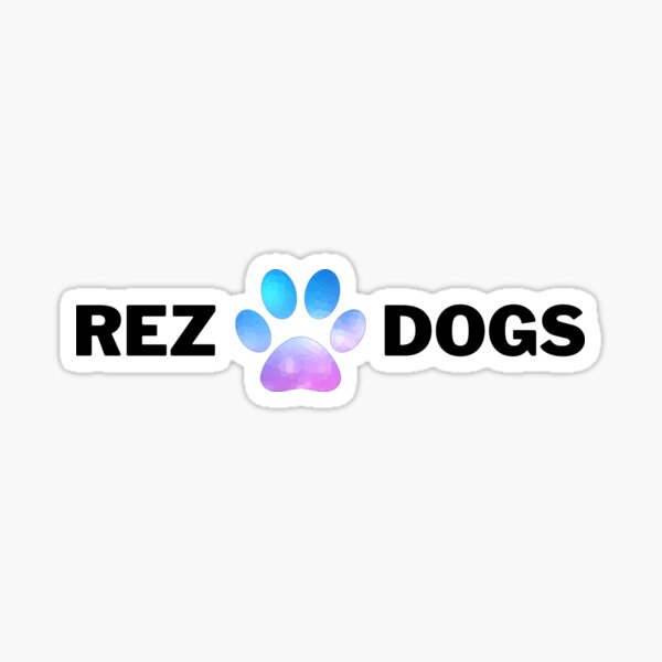"Rez Dogs" Sticker by NDNlook | Redbubble