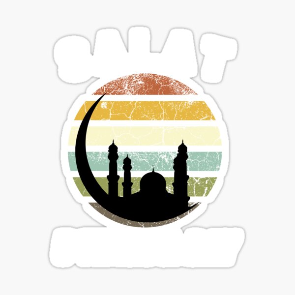 "Salat 5 Times Day Muslim Prayer Design Ramadan Kareem" Sticker by ...