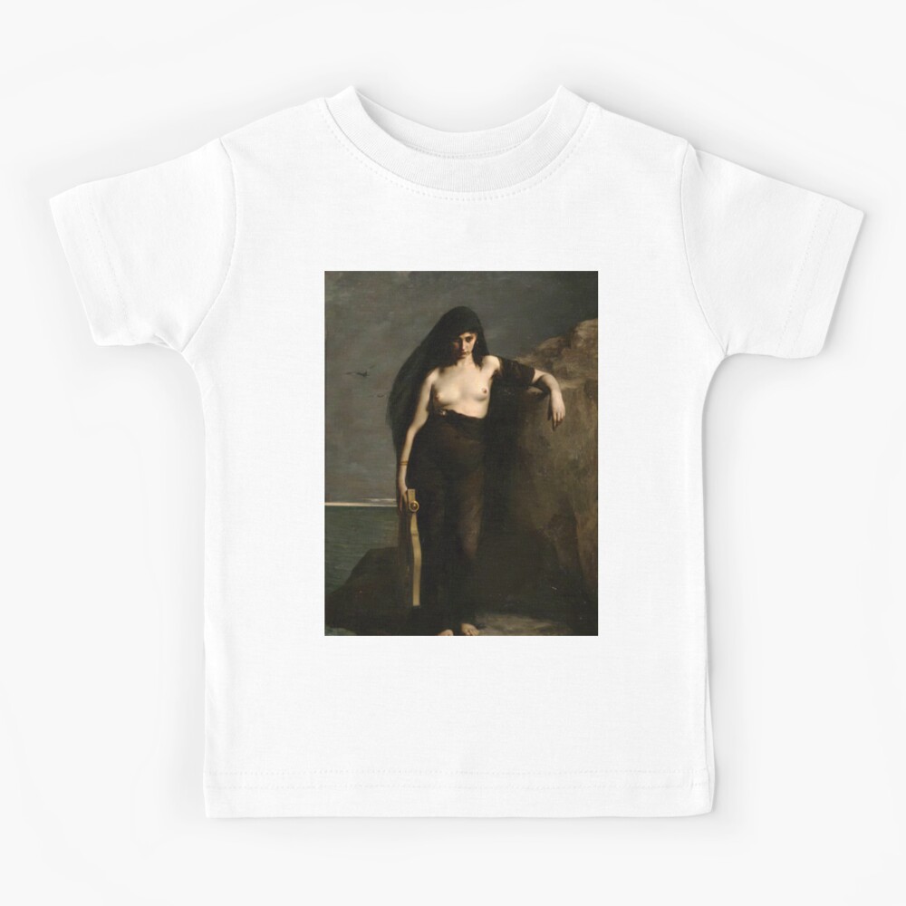 "Sappho by Charles August Mengin" Kids T-Shirt by AestheticsXarts ...