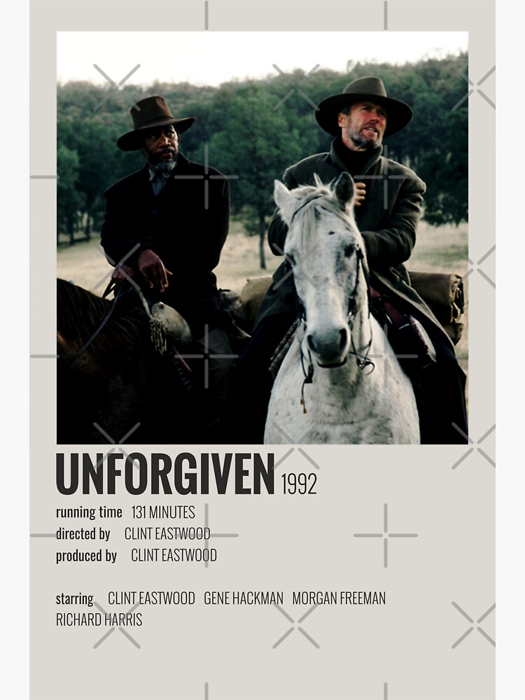 "Unforgiven (1992)" Sticker for Sale by MoviePolaroid | Redbubble