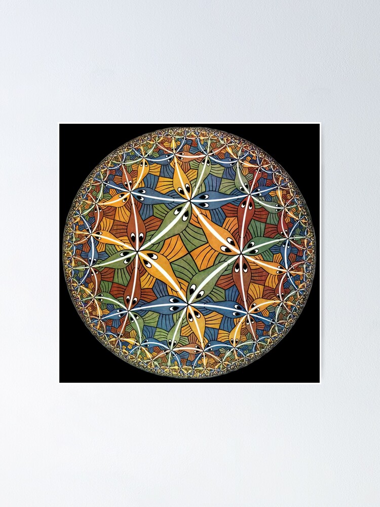 "Circle Limit III by M.C. Escher" Poster by AestheticsXarts | Redbubble