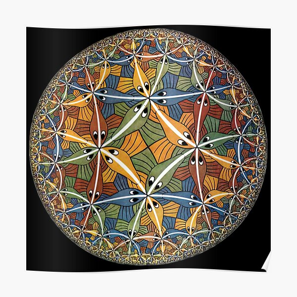 "Circle Limit III by M.C. Escher" Poster by AestheticsXarts | Redbubble