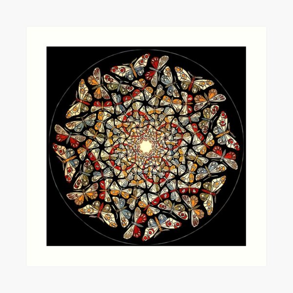 "Circle Limit with Butterflies by M.C. Escher" Art Print for Sale by ...