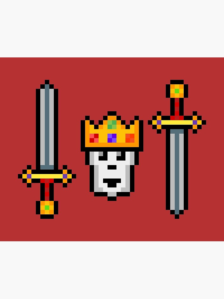 "Skull and Swords Pixel Graphic" Poster for Sale by Deucethejuice ...