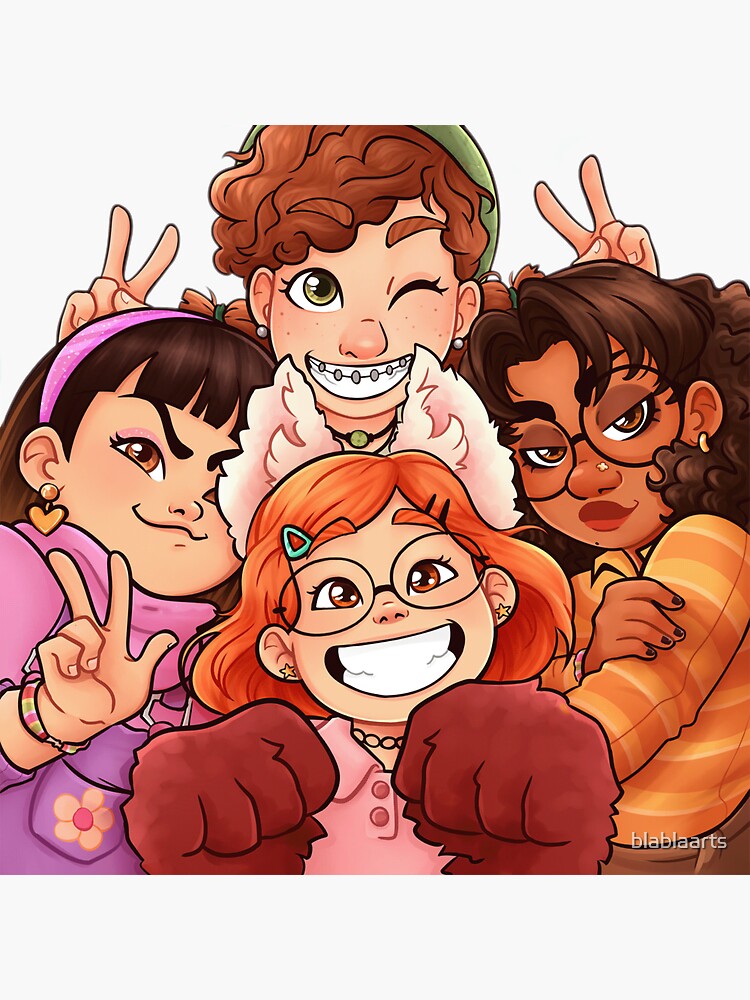 "turning red" Sticker by blablaarts | Redbubble