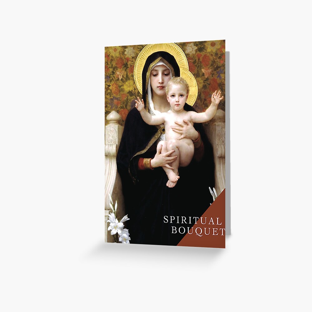 "Blessed Mother Spiritual Bouquet Card - Our Lady of the Lilies ...