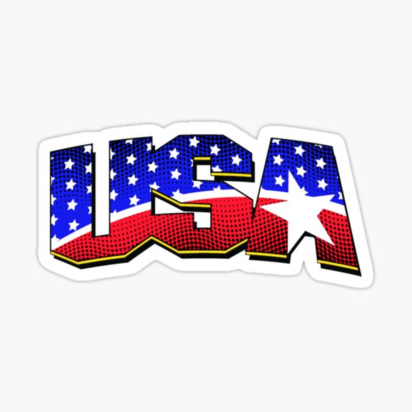 "USA Logo" Sticker for Sale by merkraht | Redbubble