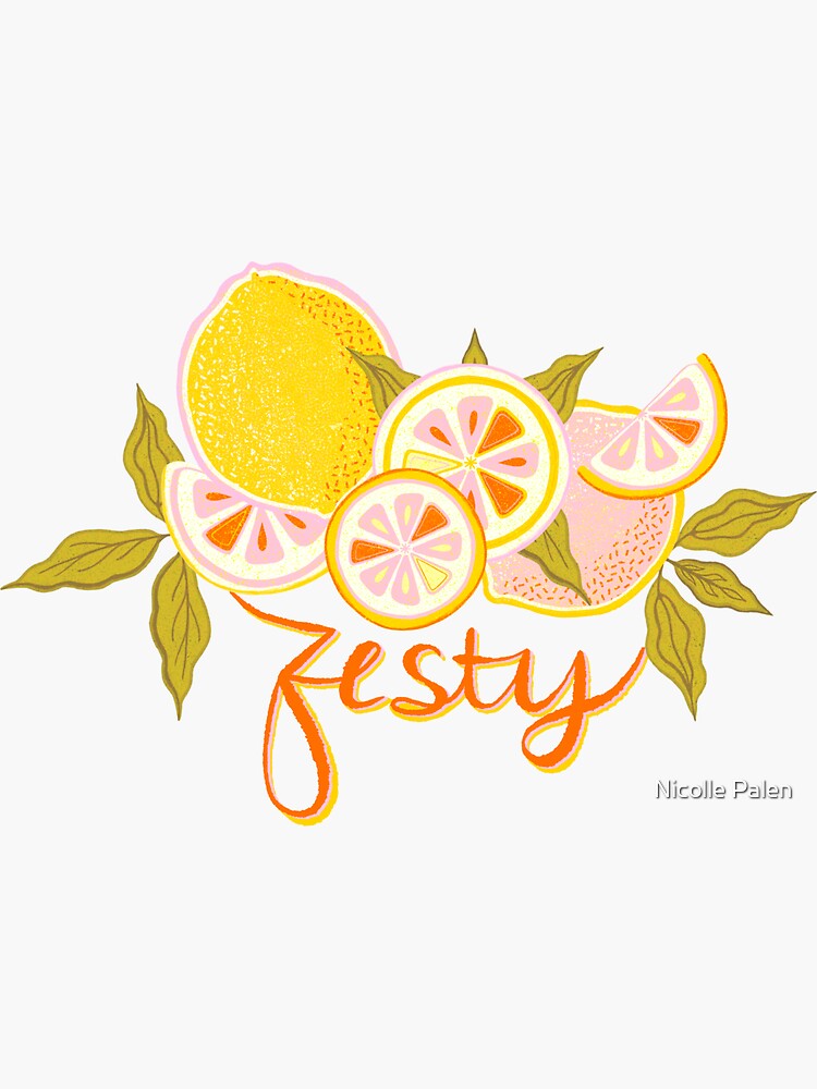 "Zesty Lemon" Sticker by NicollePalen | Redbubble