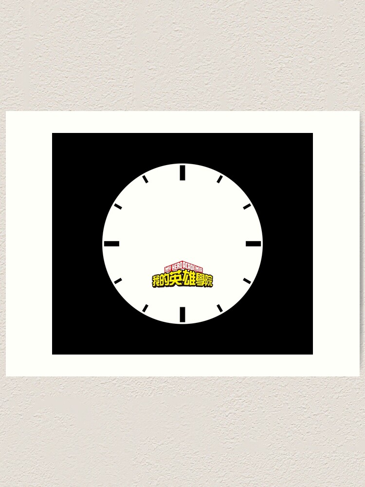 "BNHA - Anime Clock" Art Print for Sale by Maratoon | Redbubble