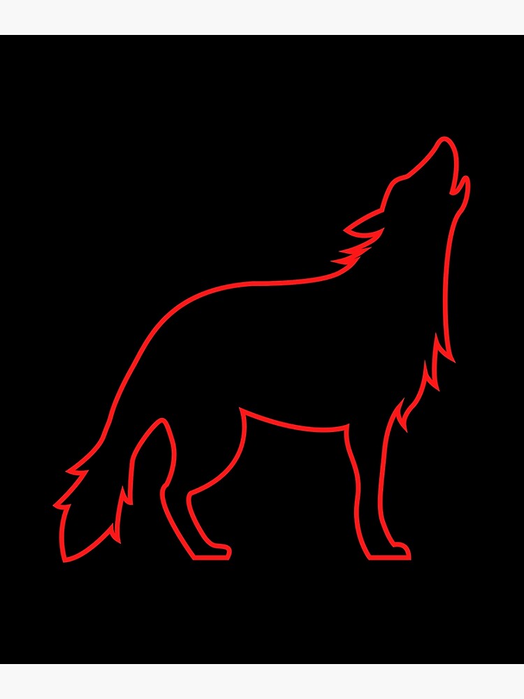 "red wolf" Poster for Sale by EroxDesigns | Redbubble