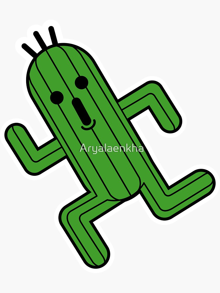 "Final Fantasy - Cactuar" Sticker by Aryalaenkha | Redbubble