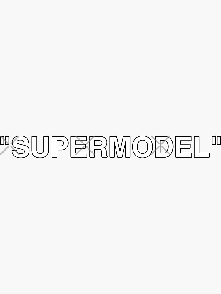 ""supermodel"" Sticker by lux-lisbon | Redbubble