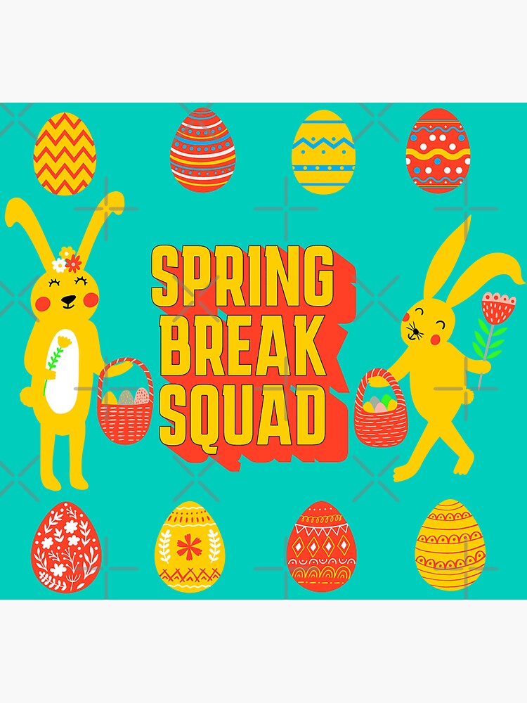 "Spring Break Squad" Sticker by frigamribe88 | Redbubble