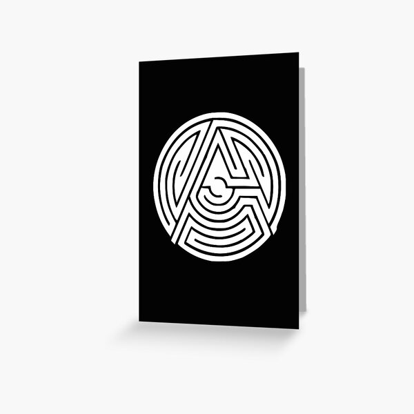 "White A Punk Chaos Anarchist Symbol Anarchy logo" Greeting Card by ...