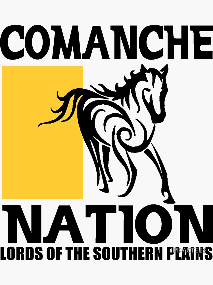 "COMANCHE NATION" Sticker for Sale by IMPACTEES | Redbubble