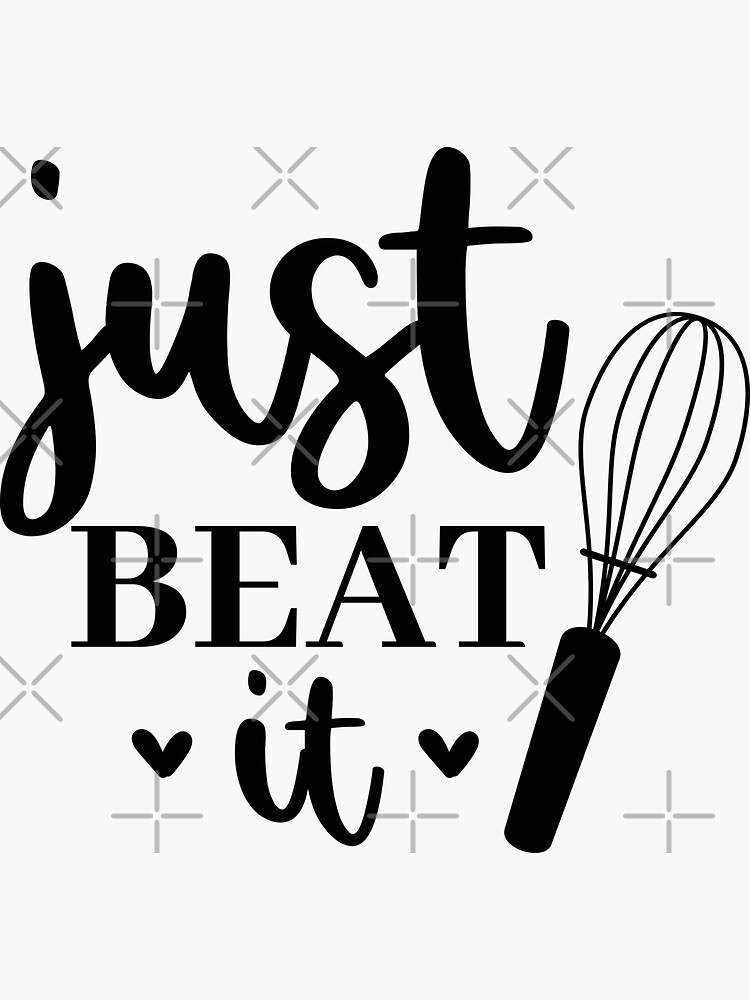 "TITLE: Just Beat it" Sticker by Wahid235 | Redbubble