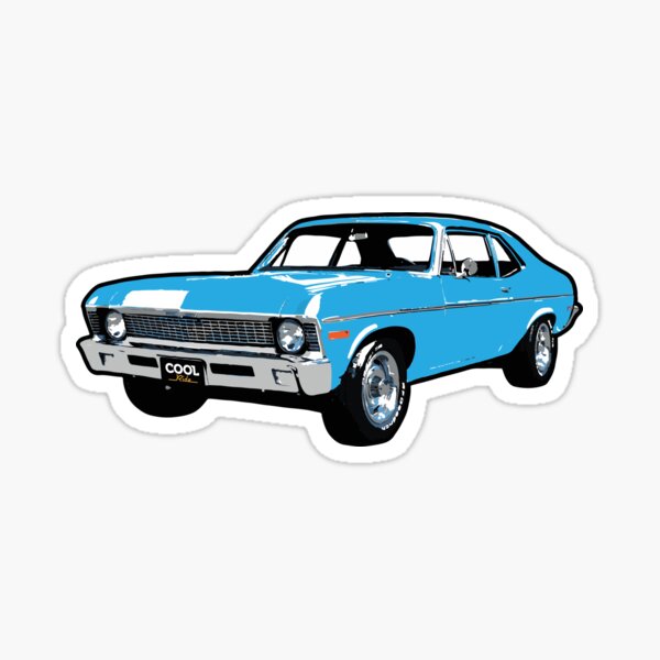 "Light Blue 60s CN" Sticker by CoolRide | Redbubble