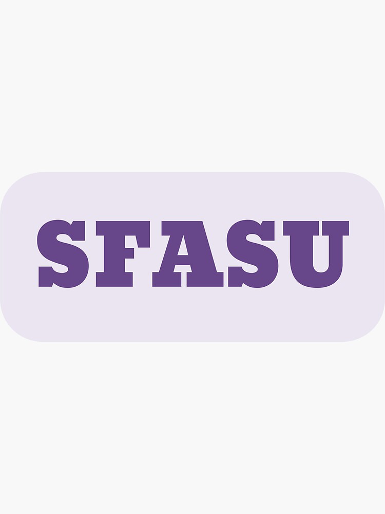 "SFASU" Sticker by Glitch01 | Redbubble