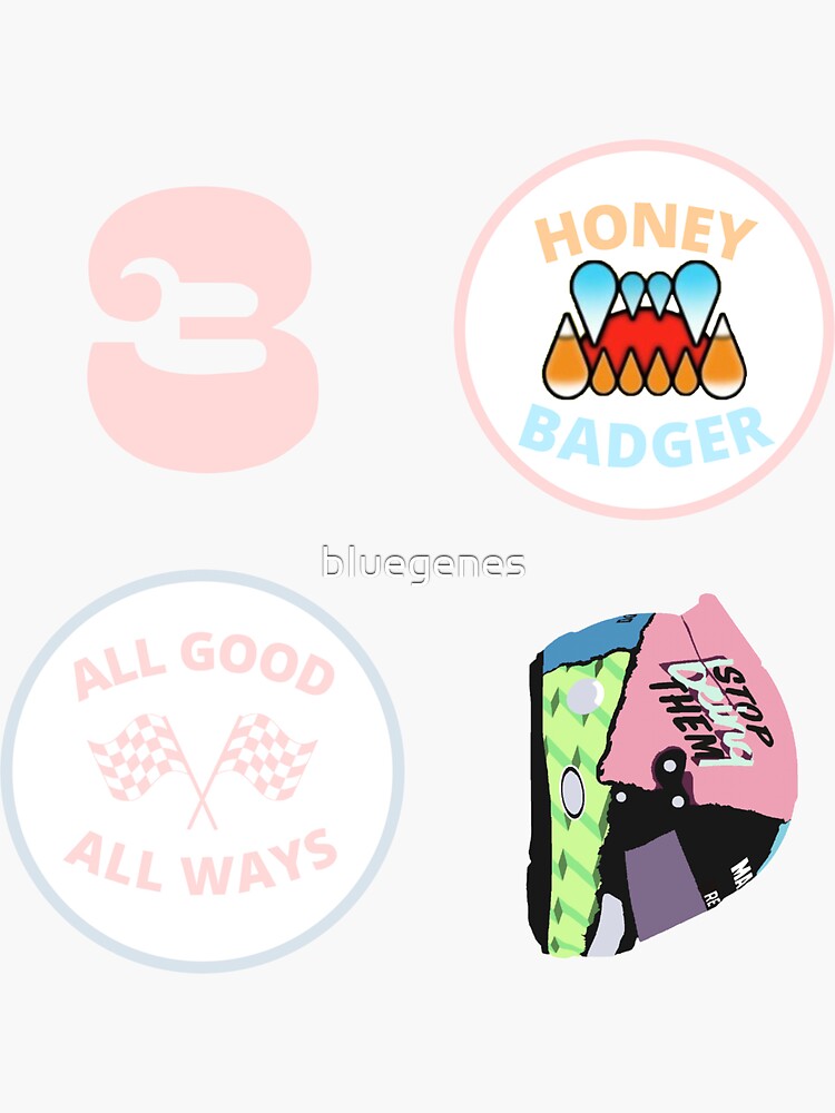 "daniel ricciardo sticker pack" Sticker for Sale by bIuegenes | Redbubble