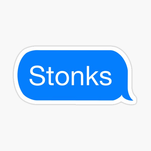 "Stonks" Sticker by FakeTalk | Redbubble