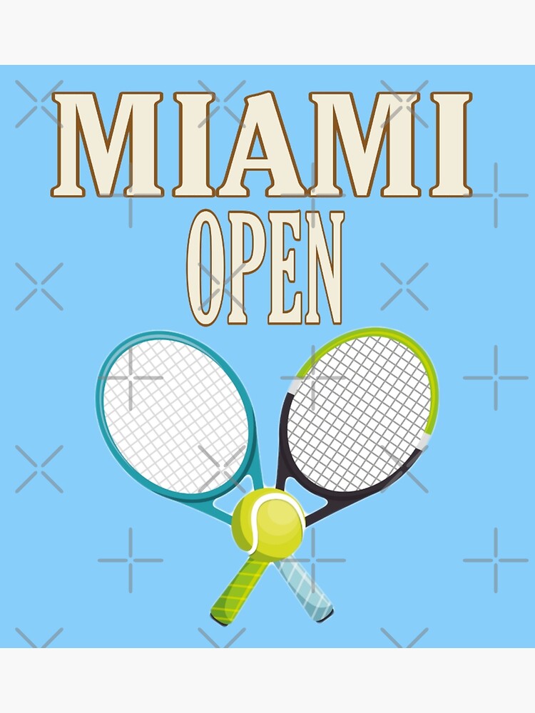 "Miami open" Poster by Bellla-m | Redbubble