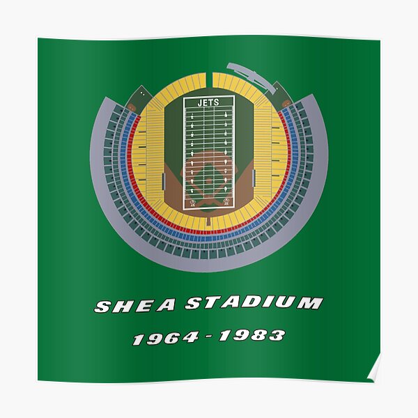Póster «Descripción general del estadio Jets Shea (ESTADIO SHEA)» de ...