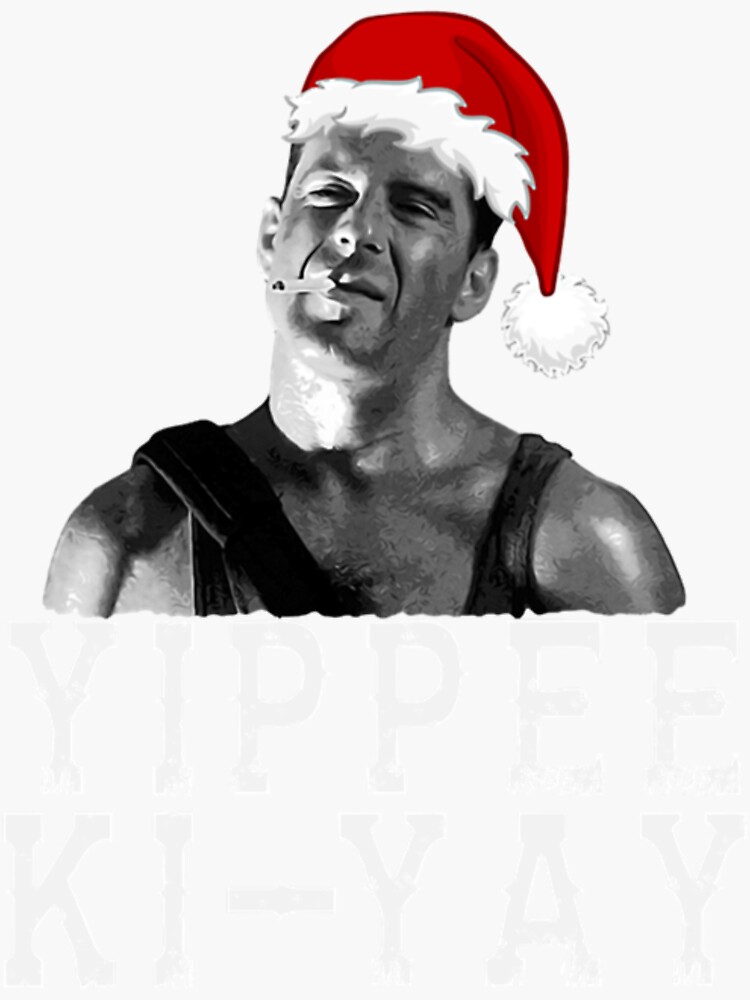 "Yippee Ki Yay Fan Art Christmas Day" Sticker for Sale by EvieSchrant ...