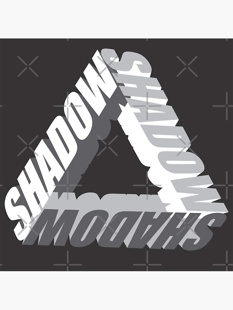 "SHADOW HIGH Triangle" Sticker for Sale by Nickphillips | Redbubble