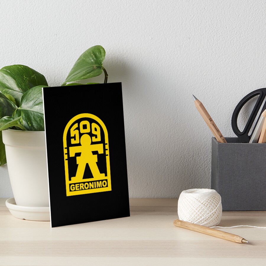 "Mod.4 Geronimo 509th Airborne Parachute Infantry " Art Board Print by ...