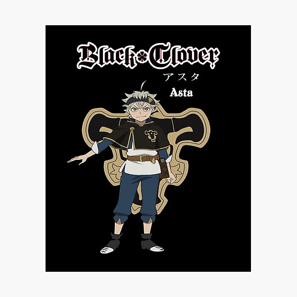 "Asta black clover" Photographic Print for Sale by Banhmi1003 | Redbubble