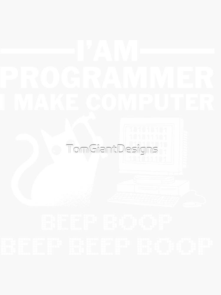 "Programmer Cat Internet Computer Science Programming Coding" Sticker ...