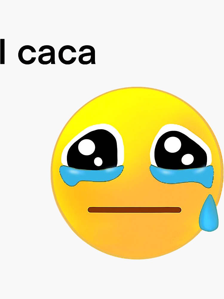 "I Caca Icon Cry" Sticker by AntonyMiarada | Redbubble