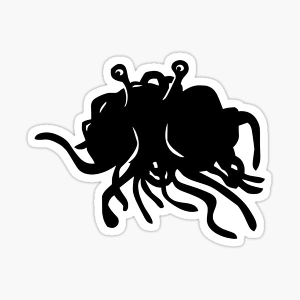 "Flying Spaghetti Monster Logo" Sticker for Sale by rhaeyndaze | Redbubble