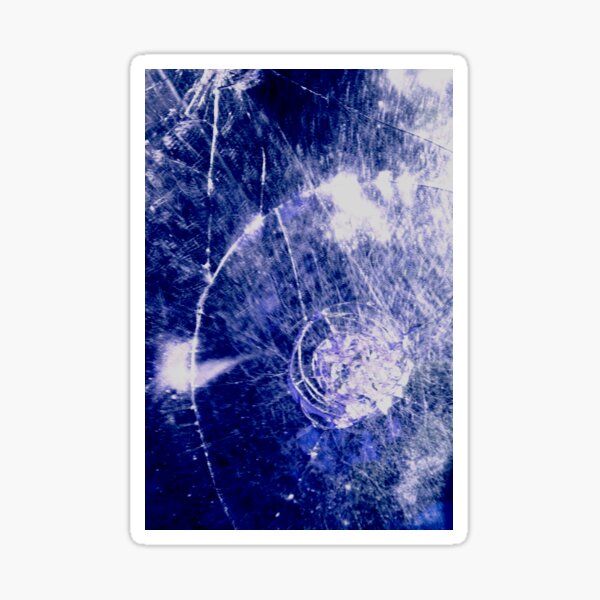 "broken glass clock" Sticker for Sale by DraganaGajic | Redbubble