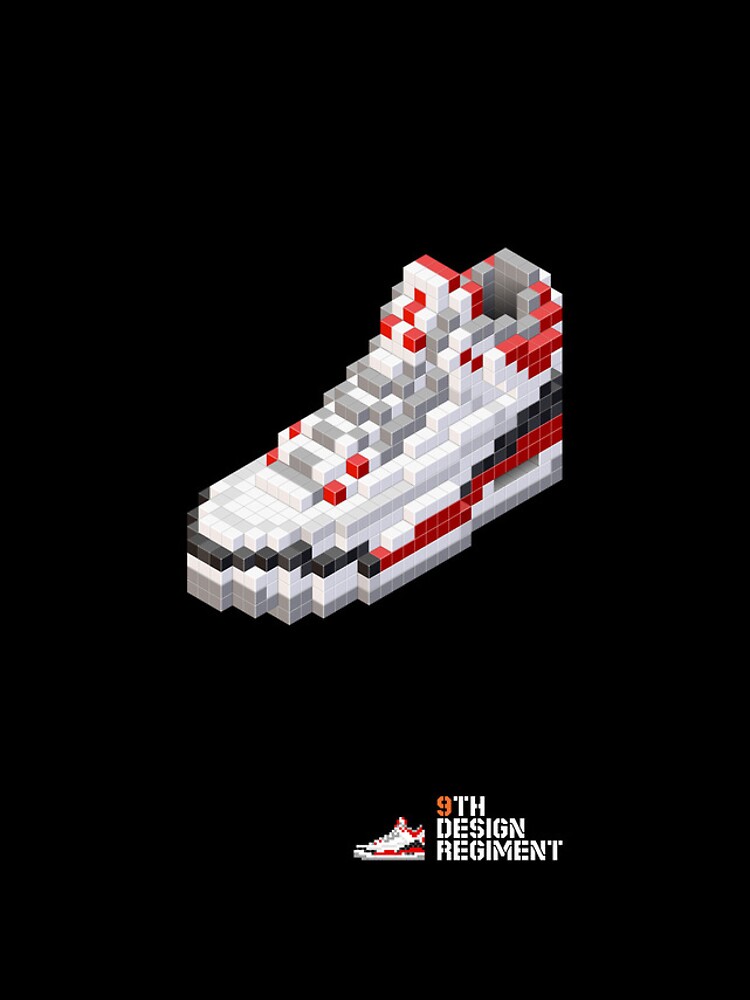 "3D 8-bit basketball shoe 3" iPhone Case for Sale by 9thDesignRgmt ...
