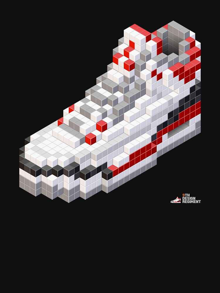 "3D 8-bit basketball shoe 3" Essential T-Shirt for Sale by ...