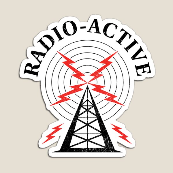 "Amateur Radio Ham Radio Active Radioactive Ham Radio Operator" Magnet ...