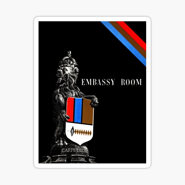 "Embassy Room (1954)" Sticker by mid100pretty | Redbubble