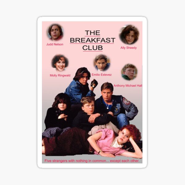 "the breakfast club" Sticker by lisfestyle | Redbubble