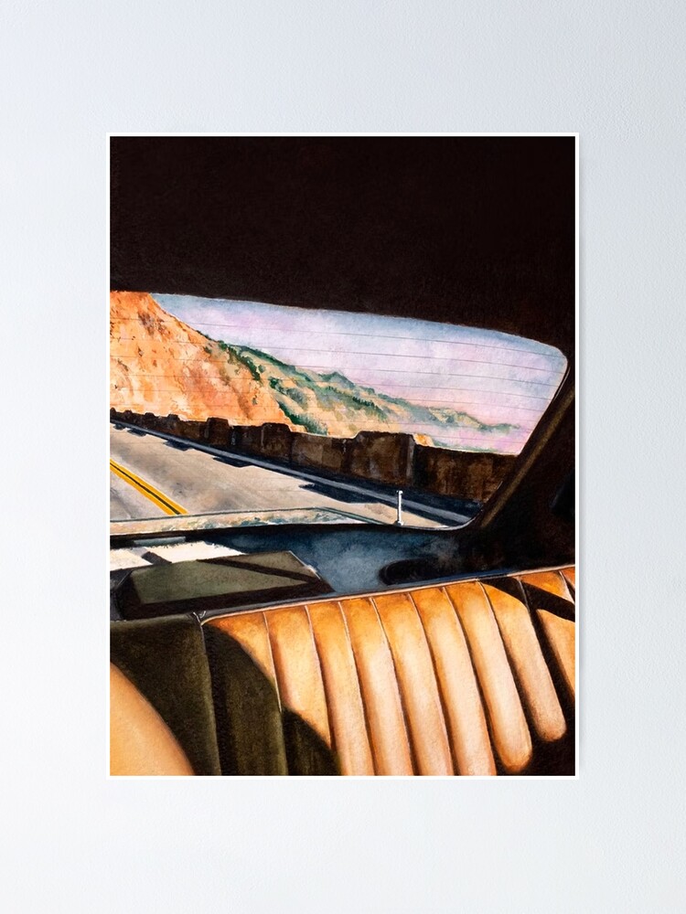 "looking back poster" Poster for Sale by rebeccahaskin | Redbubble