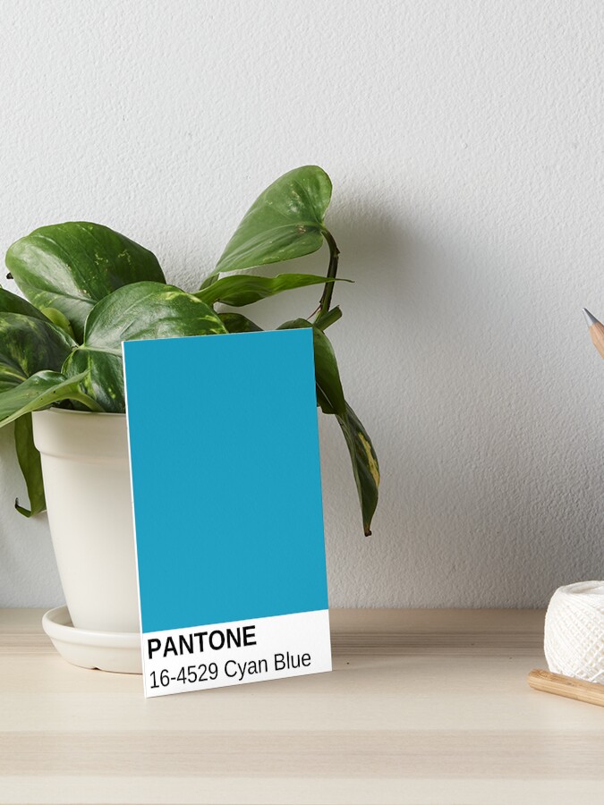 "Cyan Blue Pantone " Art Board Print for Sale by Alli ML | Redbubble