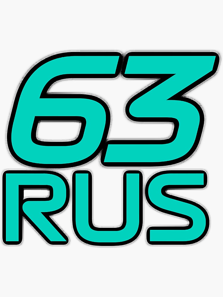 "Formula 1 2022 George Russell Number 63 Initials Classic T-Shirt ...