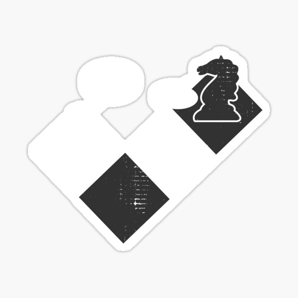 "Funny chess board chess pieces chess move" Sticker by phys | Redbubble