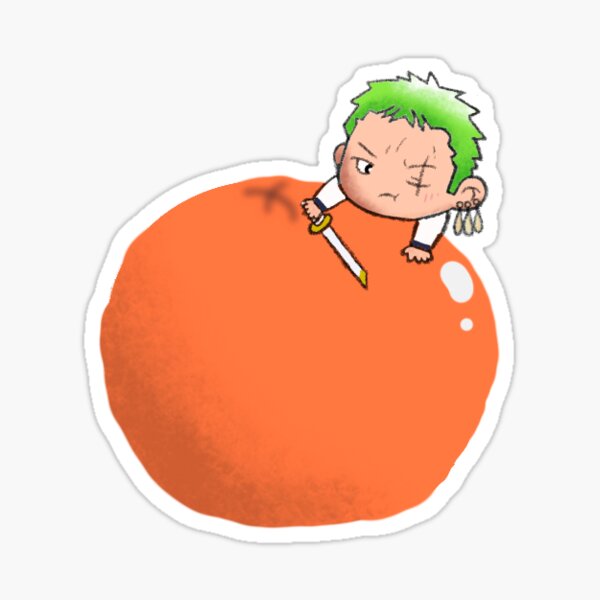 "Chibi Zoro" Sticker by fullmetalash | Redbubble