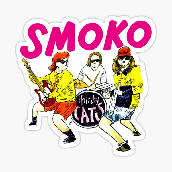 " Smoko Thirsty Cats " Sticker for Sale by Meslly6219 | Redbubble