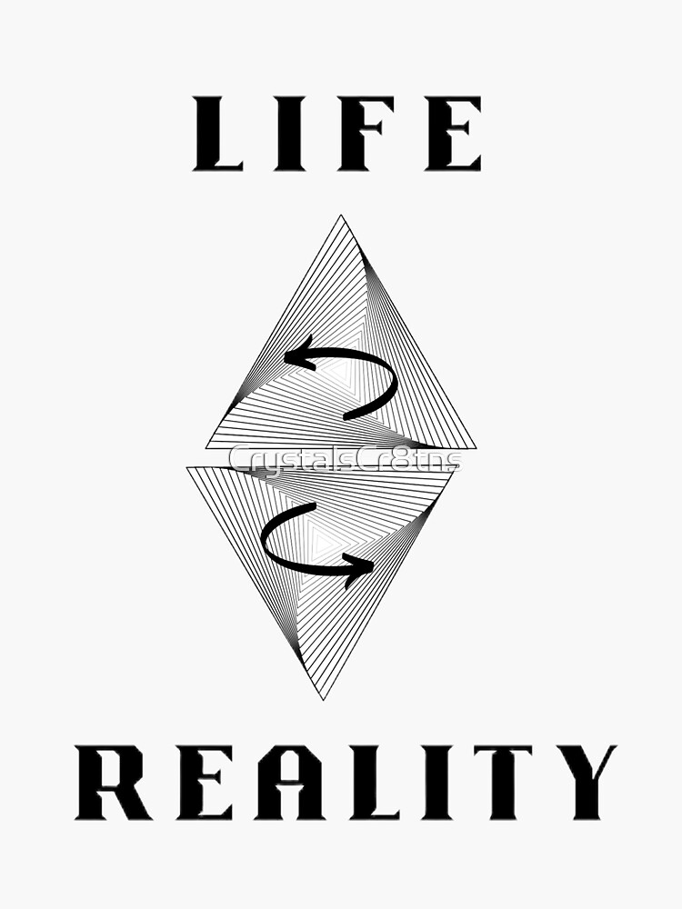 "Our REAL Life" Sticker for Sale by CrystalsCr8tns | Redbubble