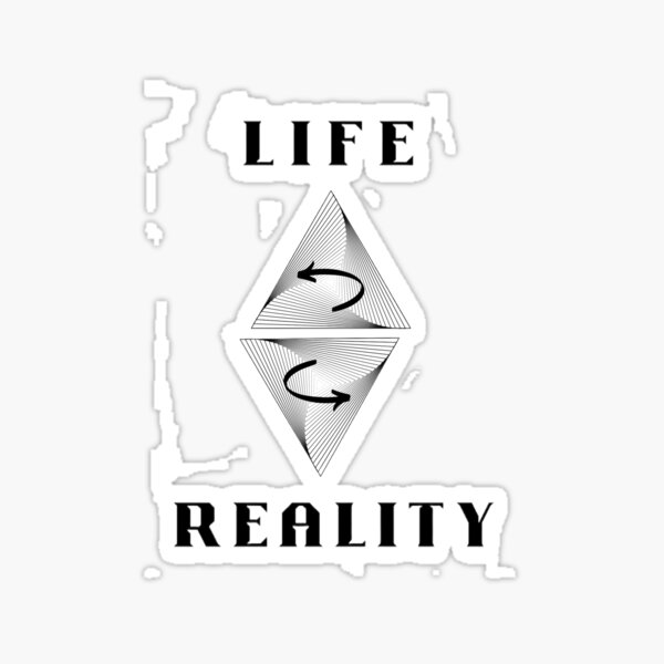 "Our REAL Life" Sticker for Sale by CrystalsCr8tns | Redbubble