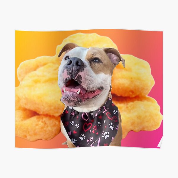 "Chicken Nugget the Dog" Poster by BestestFrens | Redbubble
